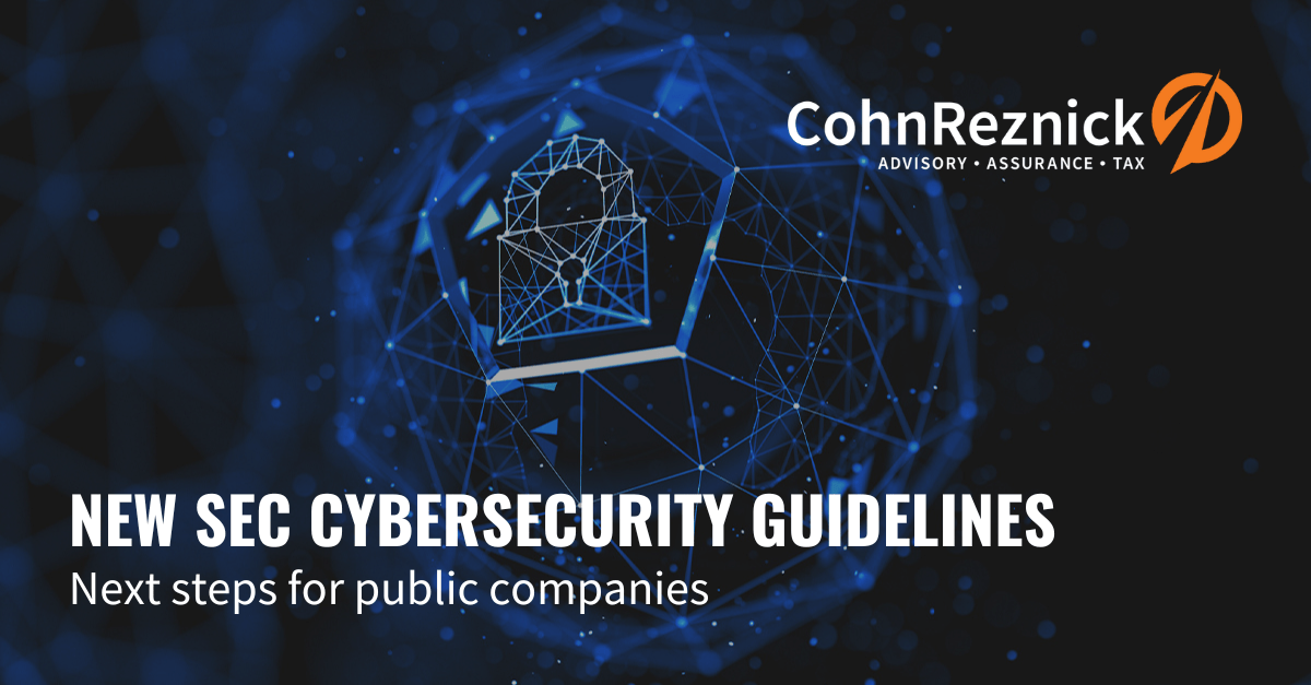 New SEC cybersecurity guidelines: Next steps for public companies ...