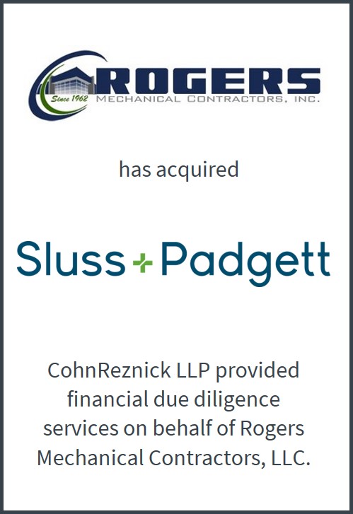 Transactions Merger & Acquisitions Advisory Services Firm - CohnReznick