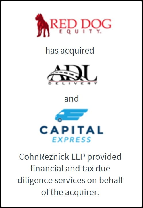 Transactions Merger & Acquisitions Advisory Services Firm - CohnReznick